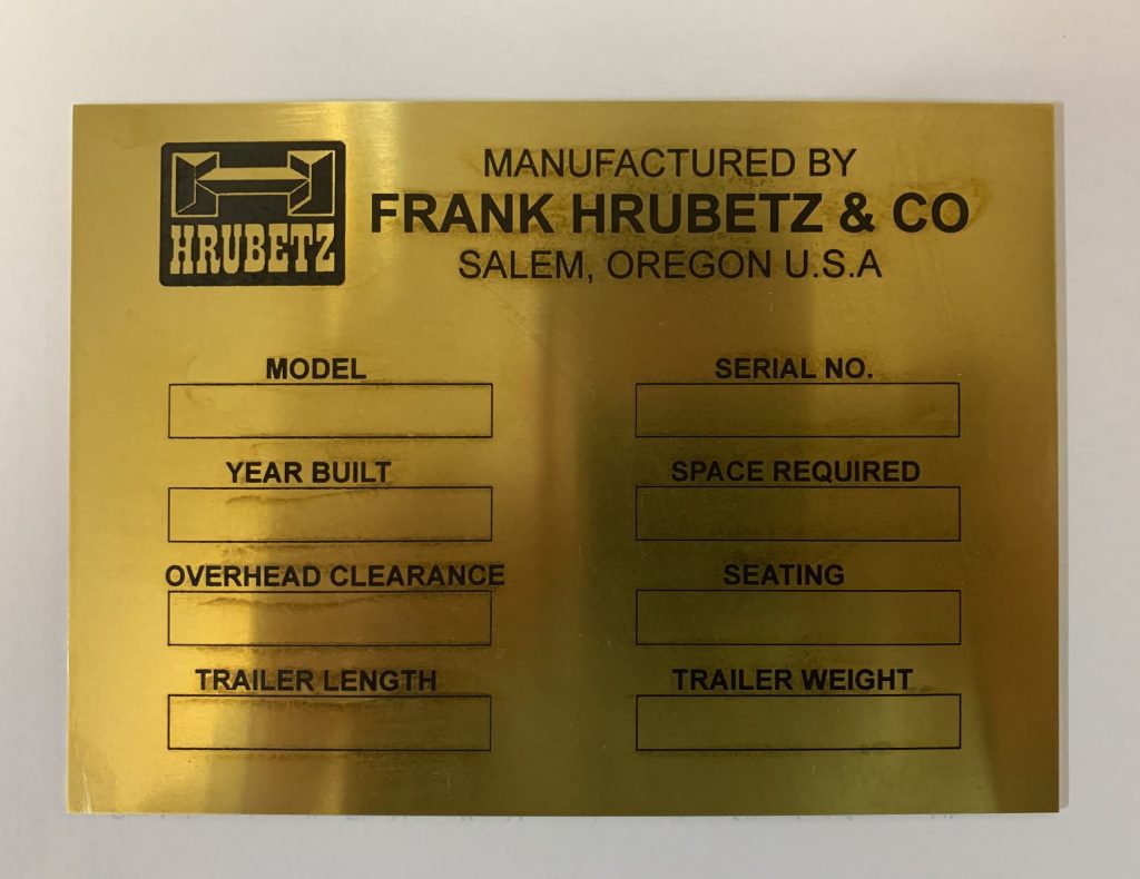 Australian VIN Plates for Trailers - Box Trailer - Compliance Plates ...